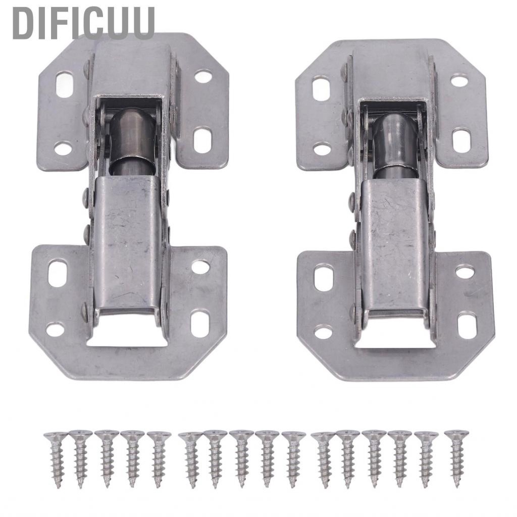 Dificuu 2 Set Zinc Alloy Wardrobe Hinges 4 Inch Hole Free Cupboard Door ...