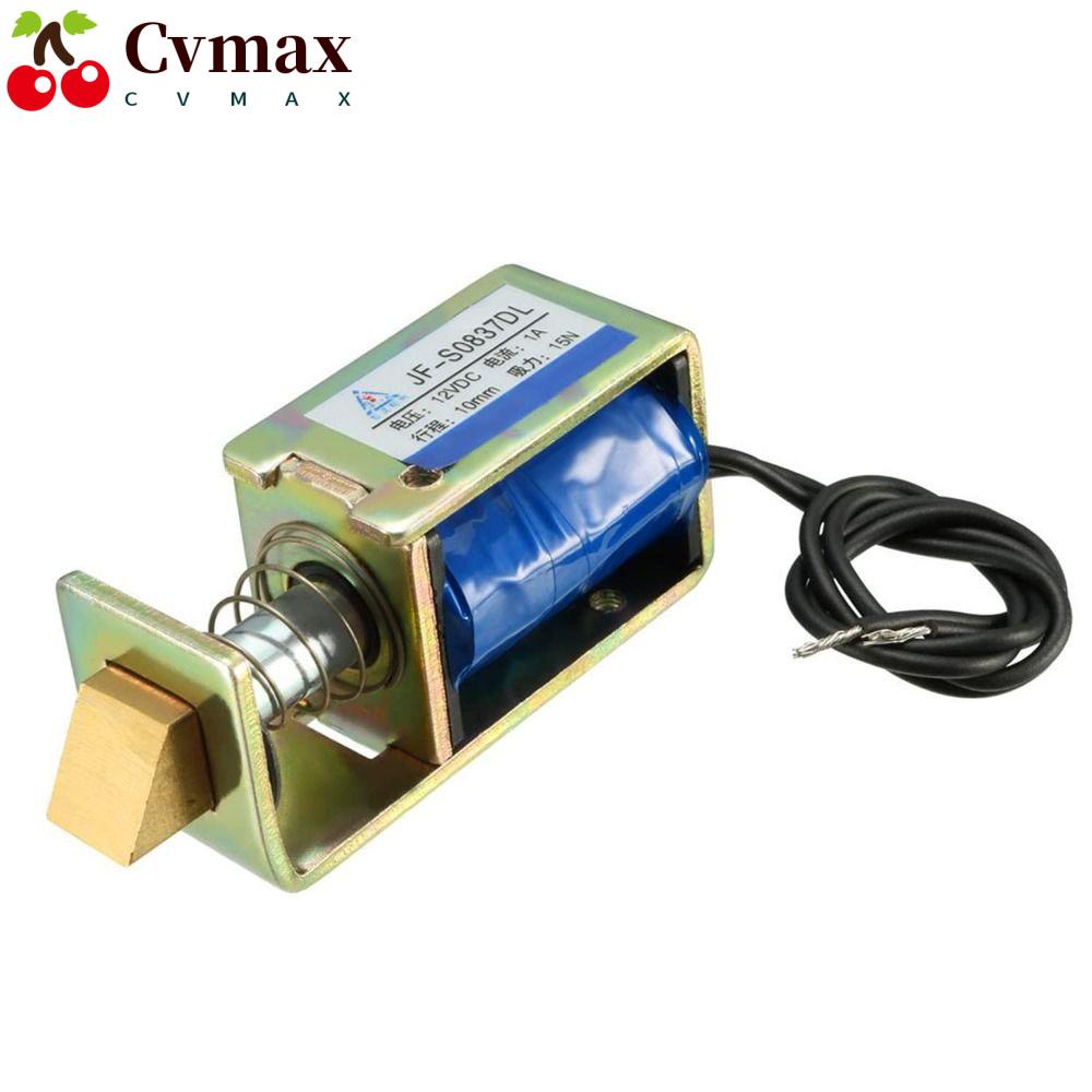 Cvmax โซลินอยด์ DC 12V 15N แม่เหล็กไฟฟ้า ผลัก ดึง เปิด กรอบ | Shopee Thailand
