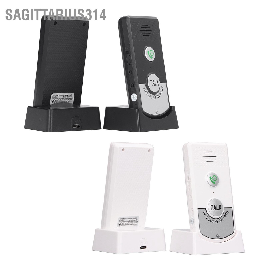 Sagittarius314 Wireless Voice Intercom Home Smart 2 Way Talk Doorbell ...
