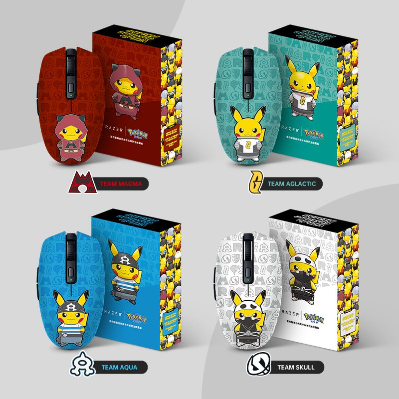 Razer Pokémon Prank Pikachu Villain เมาส์เกมมิ่งไร้สายบลูทูธ USB ...