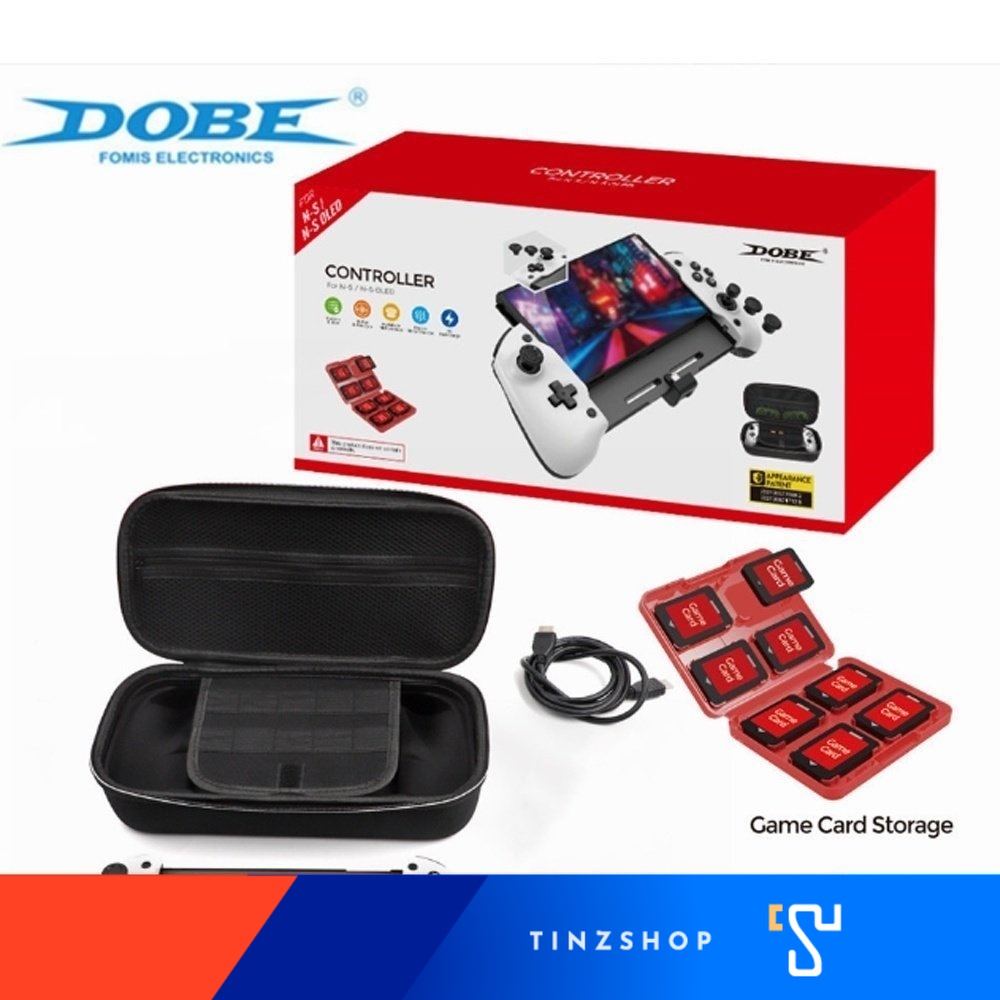Dobe TNS-1201 เกมแพ็ด+กระเป๋า+กล่องเก็บเกม switch 3 in 1 suit （TNS-1125+TNS-1183+TNS-19303 ...