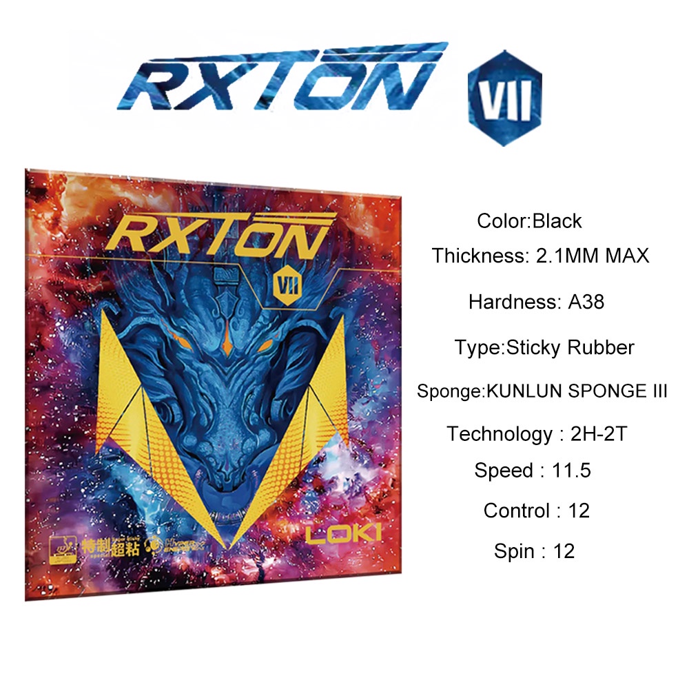 Loki RXTON ใหม่ ยางปิงปอง แบบเหนียว RXOTN 3-Pro 5-Pro 9 | Shopee Thailand