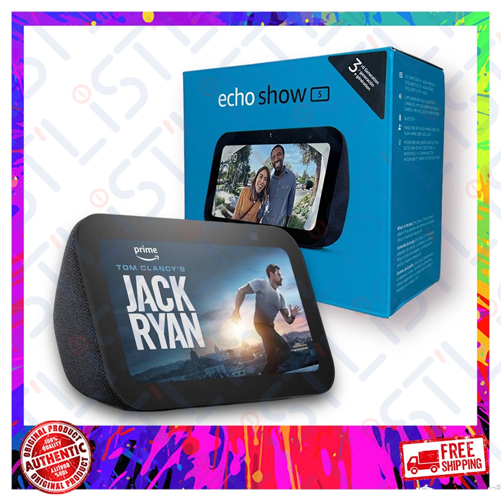 Amazon Echo Show 5 3rd Generation 2023 Smart display with 2x the bass ...