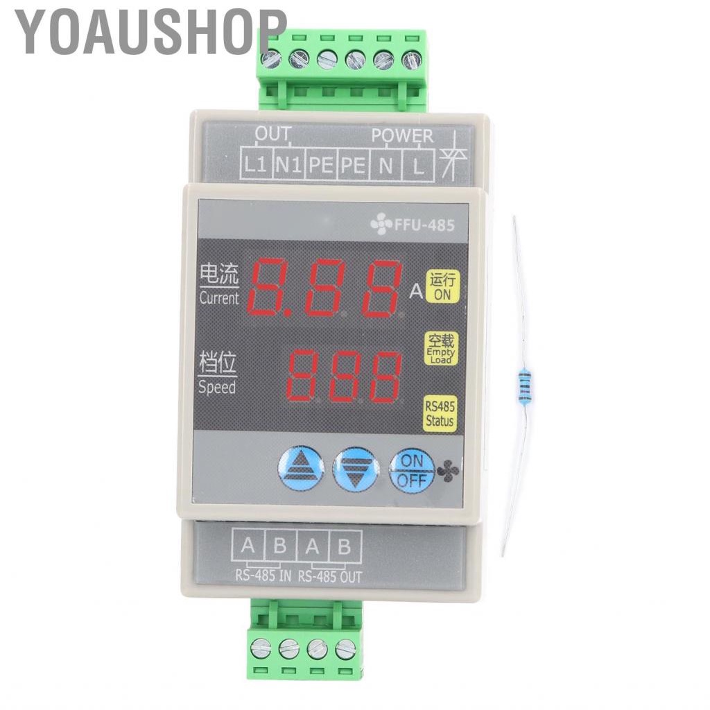 Yoaushop FFU Controller AC220V 300W Thyristor Output Fan Filter Unit Speed Regulator 1‑99 ...