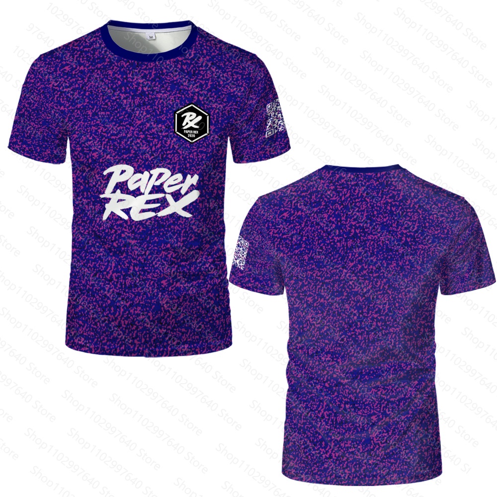 Paper Rex 2023/24 Esports เสื้อยืดแขนสั้น พิมพ์ลาย PRX Team Custom Name ...
