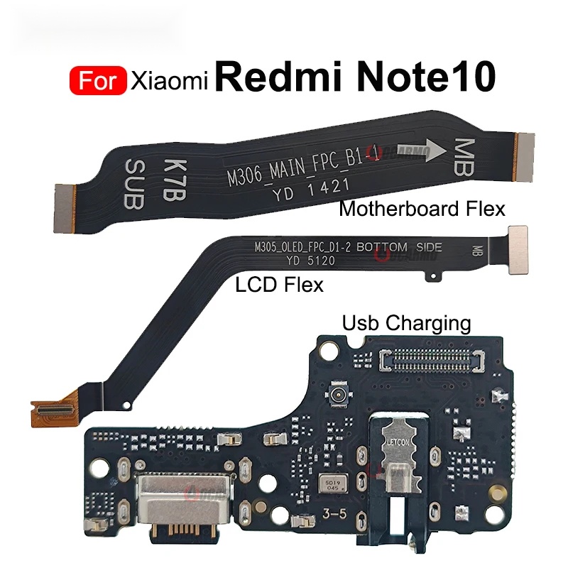 อะไหล่เมนบอร์ดไมโครโฟน พอร์ตชาร์จ USB และสายเคเบิ้ลอ่อน LCD สําหรับ ...