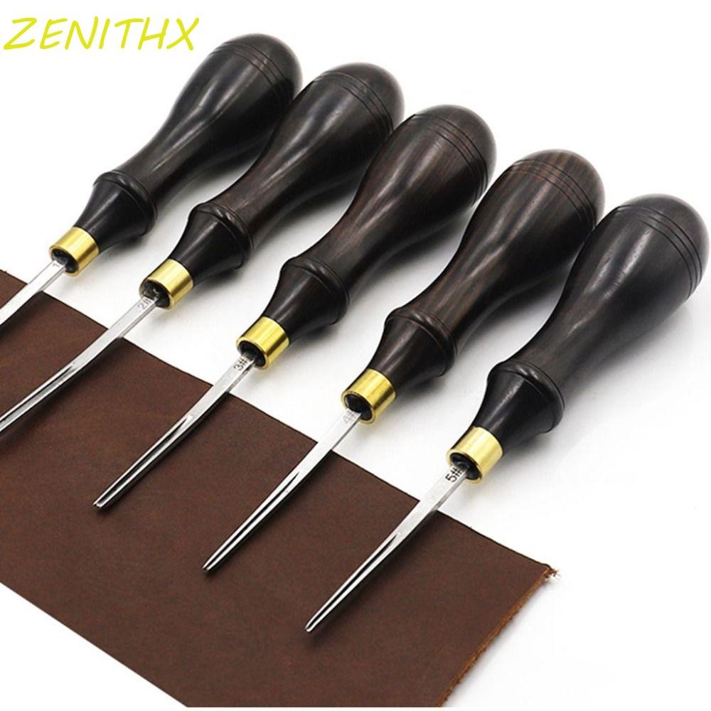Zenithx Leather Edge Bevelers, Professional Wooden Handle Wide Mouth ...