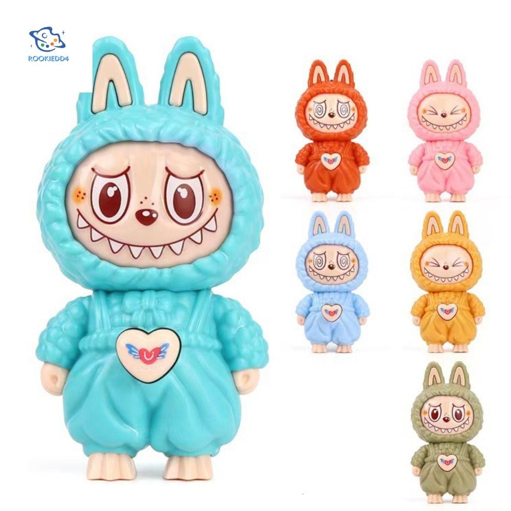 Rookiedd4 Labubu เปลี่ยนหน้าตุ๊กตา,พร้อมพวงกุญแจ 3 Facial Labubu Face ...
