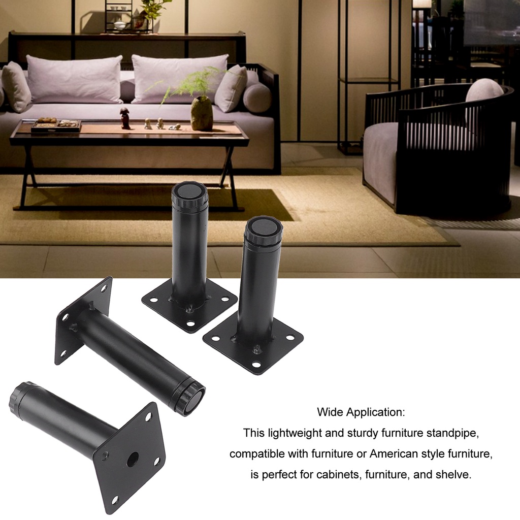 Furniture Legs Adjustable Iron Cabinet Metal Round Sofa Support Foot ...