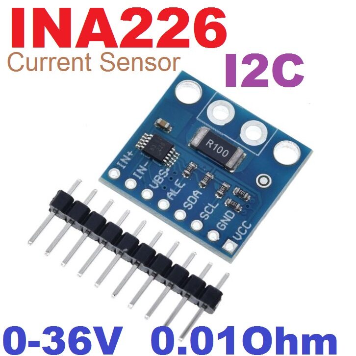 INA226 โมดูลวัดแรงดันและกระแสไฟฟ้า High Side or Low-Side DC Current ...