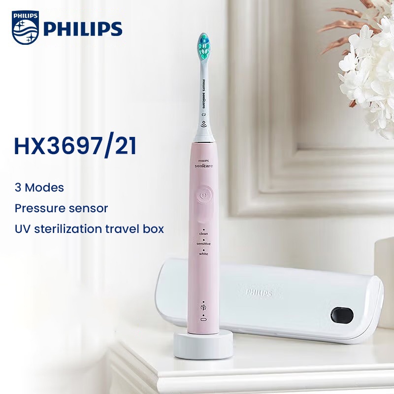 Philips Sonicare HX3697 แปรงสีฟันโซนิค ดูแลเหงือก | Shopee Thailand