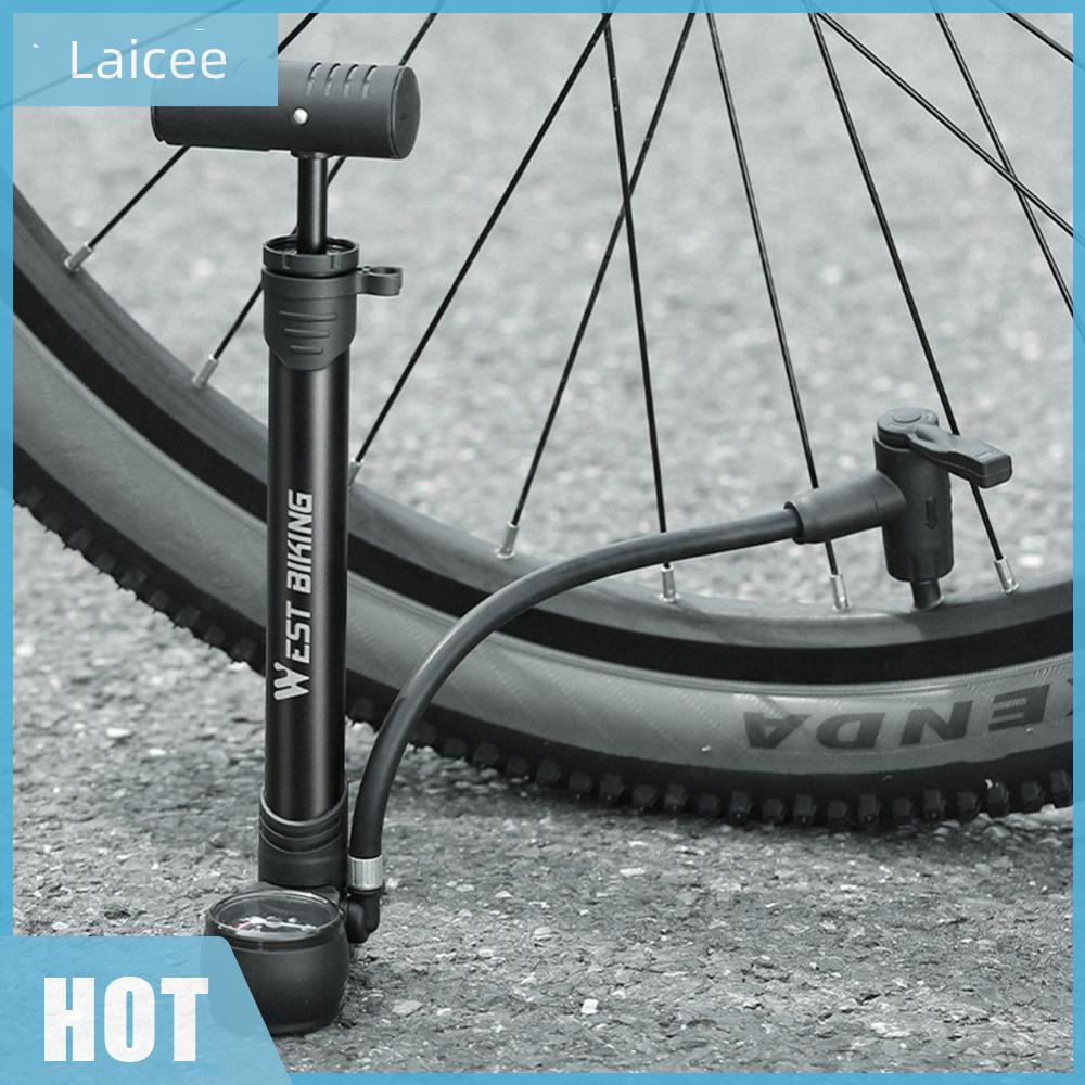 [Laicee.th] เครื่องปั๊มลมยางจักรยาน 120PSI ปรับได้ พร้อมเกจวัด | Shopee Thailand