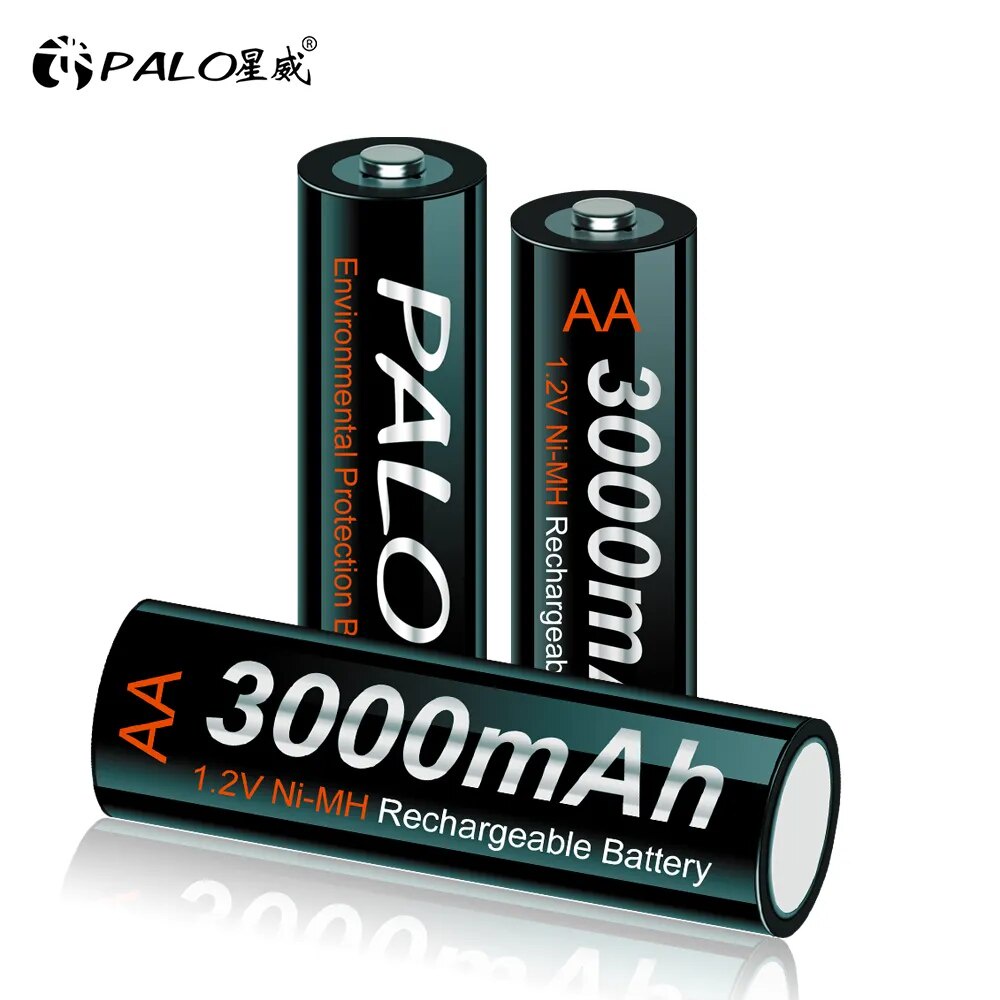 Palo 1.2V AA Rechargeable Battery 3000MAh AA Low Row Ni-MH Battery | Shopee Thailand