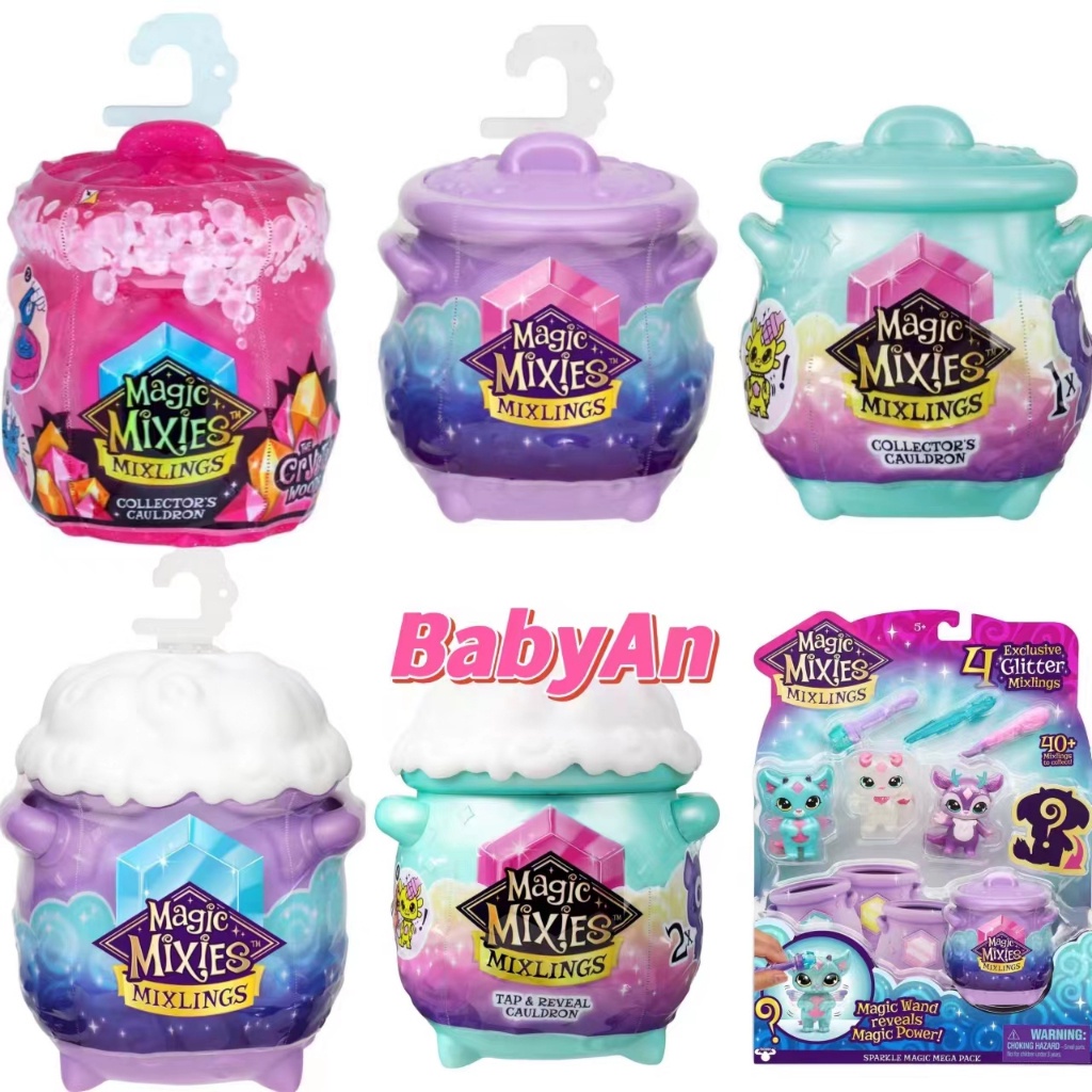 【Genuine】Magic Mixies Mixlings Tap & Reveal Cauldron Magic Wand Reveals ...