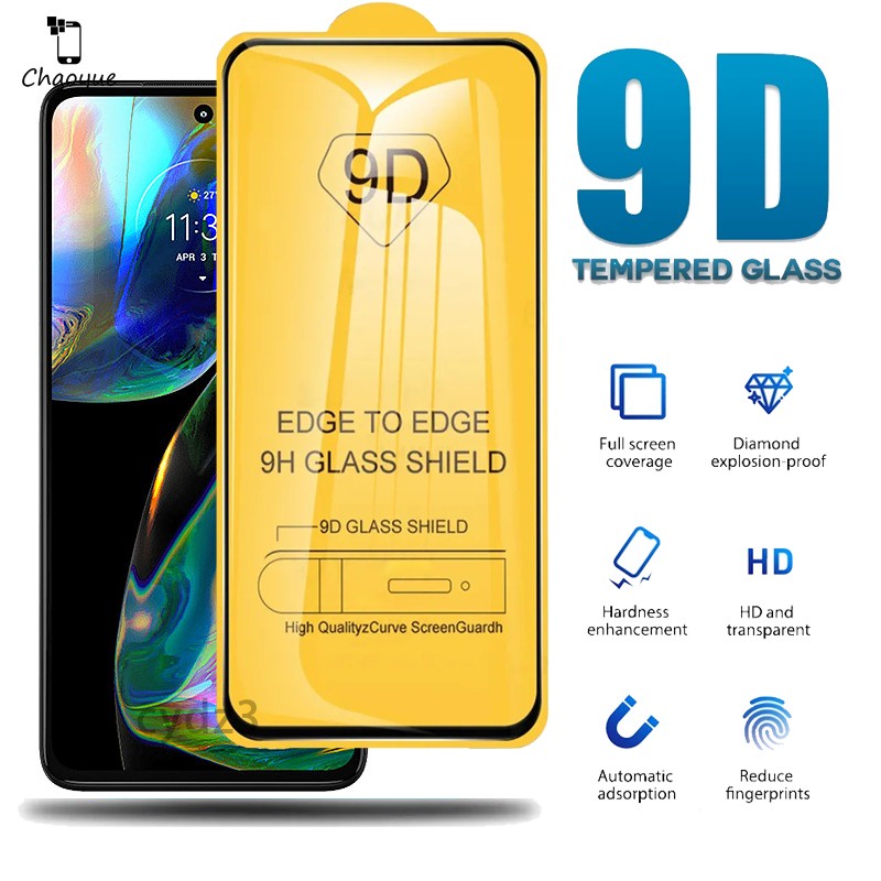 กระจกนิรภัย 9D แบบเต็มจอ สําหรับ Motorola Moto Edge 20 Fusion 30 E40 ...
