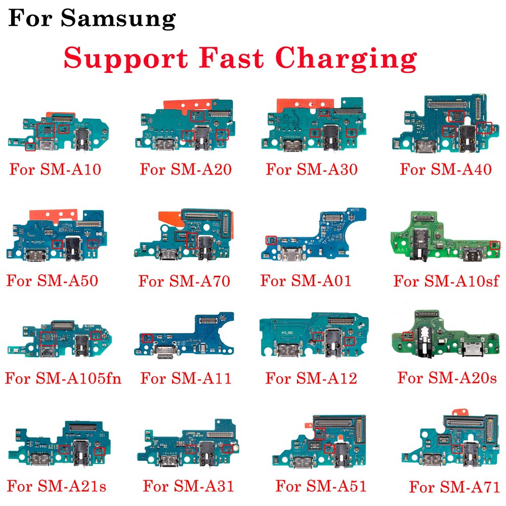 USB อะไหล่ มือถือ แพรก้นชาร์จ ตูดชาร์จ Samsung A10 A20 A30 A40 A50 A70 A11 A12 A31 A51 A71 A20S ...