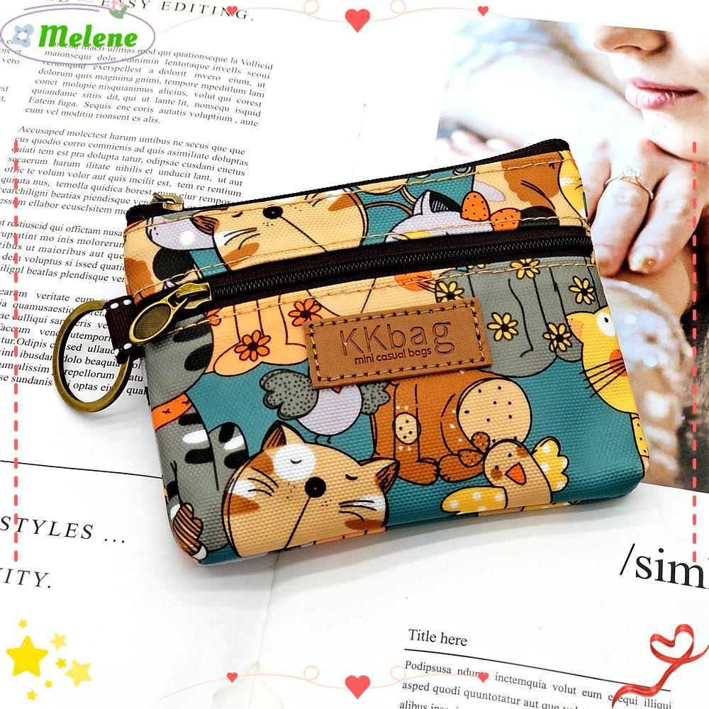 Melene กระเป๋าสตางค์ กระเป๋าใส่บัตร กุญแจ น้ําหนักเบา ลายการ์ตูนสัตว์ ...