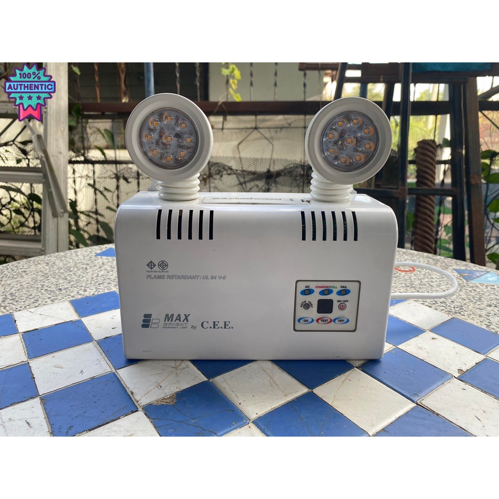 ไฟฉุกเฉิน ไฟสำรอง MAX BRIGHT รุ่น MB 04-9 ED รุ่น CP 02-9 AD มือสองของถูก | Shopee Thailand