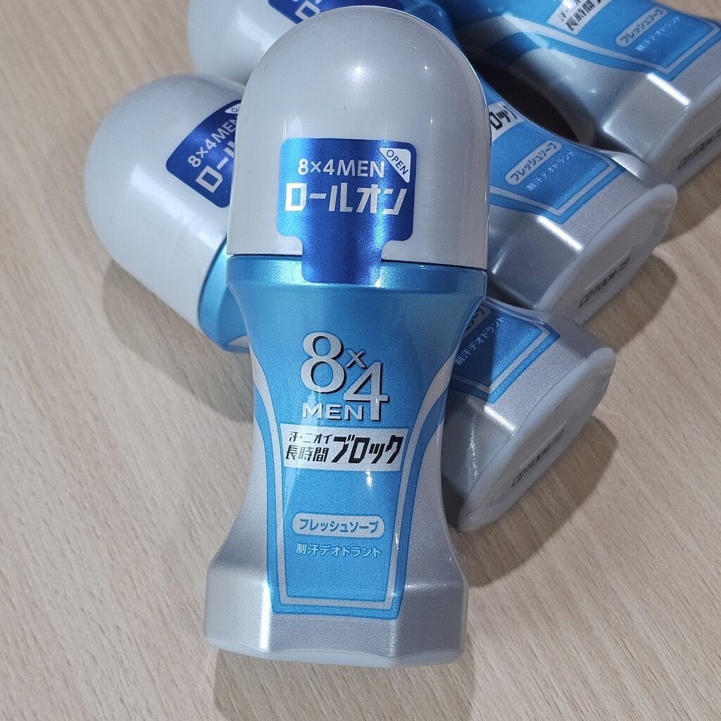 8×4 Men โรลออน Roll-on สำหรับคุณผู้ชาย กลิ่น Fresh Soap ขนาด 60ml. Made in Japan | Shopee Thailand