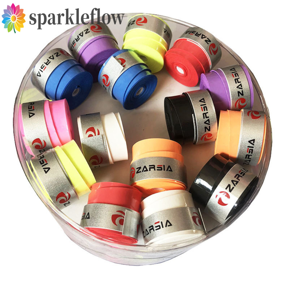 Sparkleflow ไม้เทนนิส Grip, 0.63 มม.กันลื่นไม้แบดมินตัน Sweatband, Shock Absorption Anti-skid ...