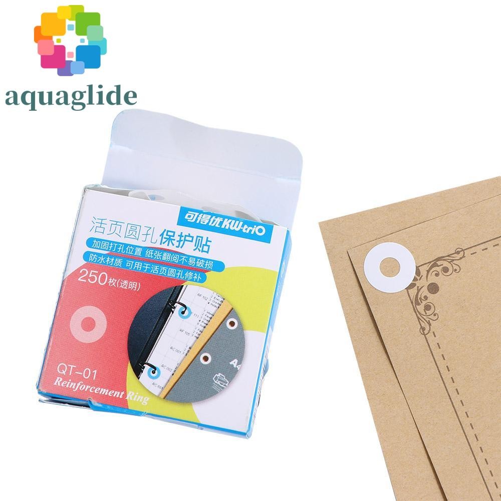 Aquaglide Hole Punch Protector School Suppiles 250pcs Loose Leaf Self ...