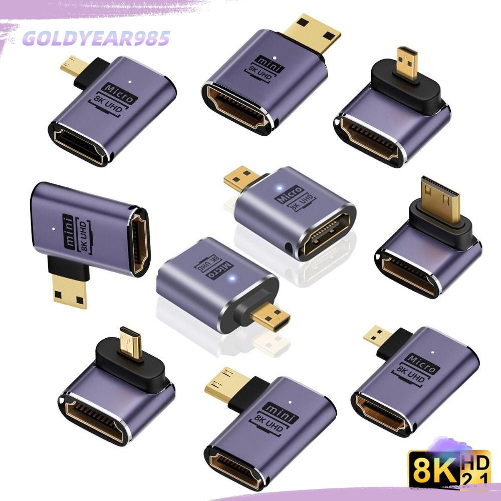 Goldyear985 Mini /Micro HD เป็น HDMI เข้ากันได้กับโปรเจคเตอร์ชายกับหญิง ...