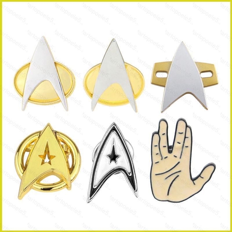 Sta5 Star Trek Communicator Badge คอสเพลย์เข็มกลัดโลหะผสม Pin กระเป๋า ...