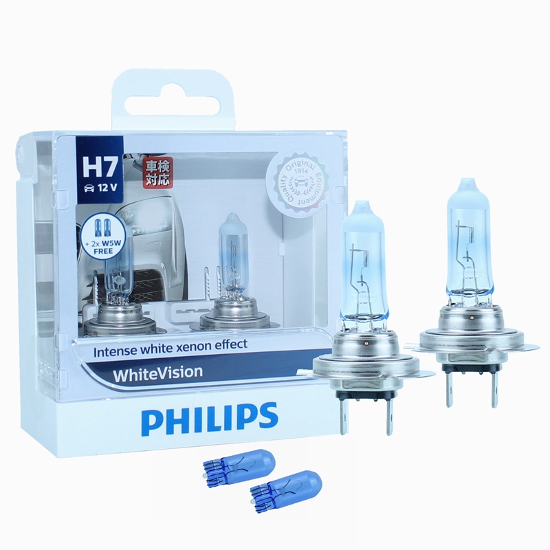 PHILIPS White Vision H4/4100K H7/3700K HB4/3700K Driving Lights Bulbs ...