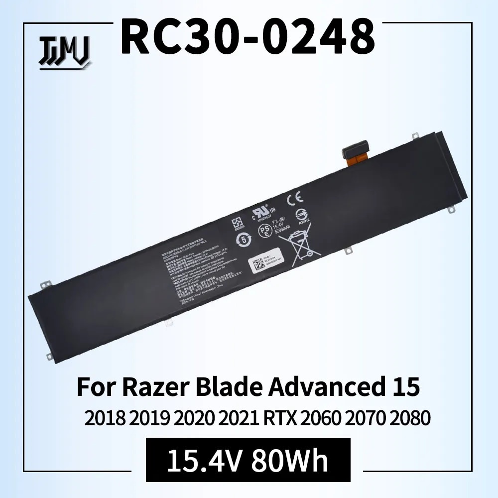 แบตเตอรี่แล็ปท็อป RC30-0248 Razer Blade 15 2018 2019 2020 2021 RTX 2060 ...