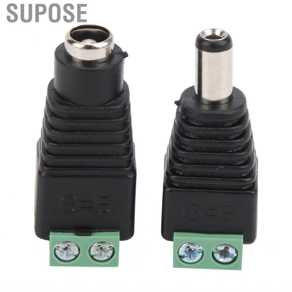 Supose 5.5x2.5mm DC Power Connector Jack Male Female CCTV Adapters for ...