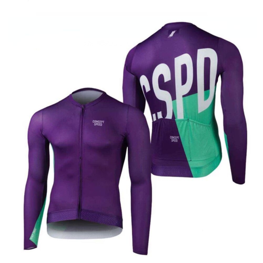 เสื้อกีฬาแขนยาว CSPD CONCEPT SPEED หลากสี สําหรับผู้ชาย เหมาะกับการขี่ ...