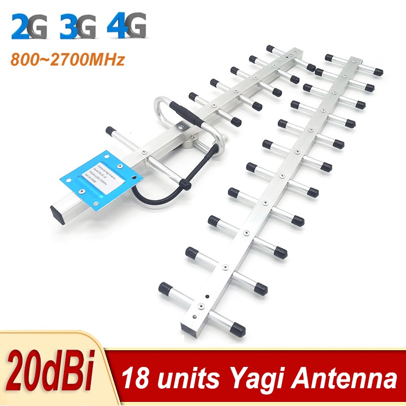 เสาอากาศ Yagi ภายนอก 20db สําหรับ 2g 3g 4g GSM UMTS LTE WCDMA CDMA 850 1800 900 2100 2600 2300 ...