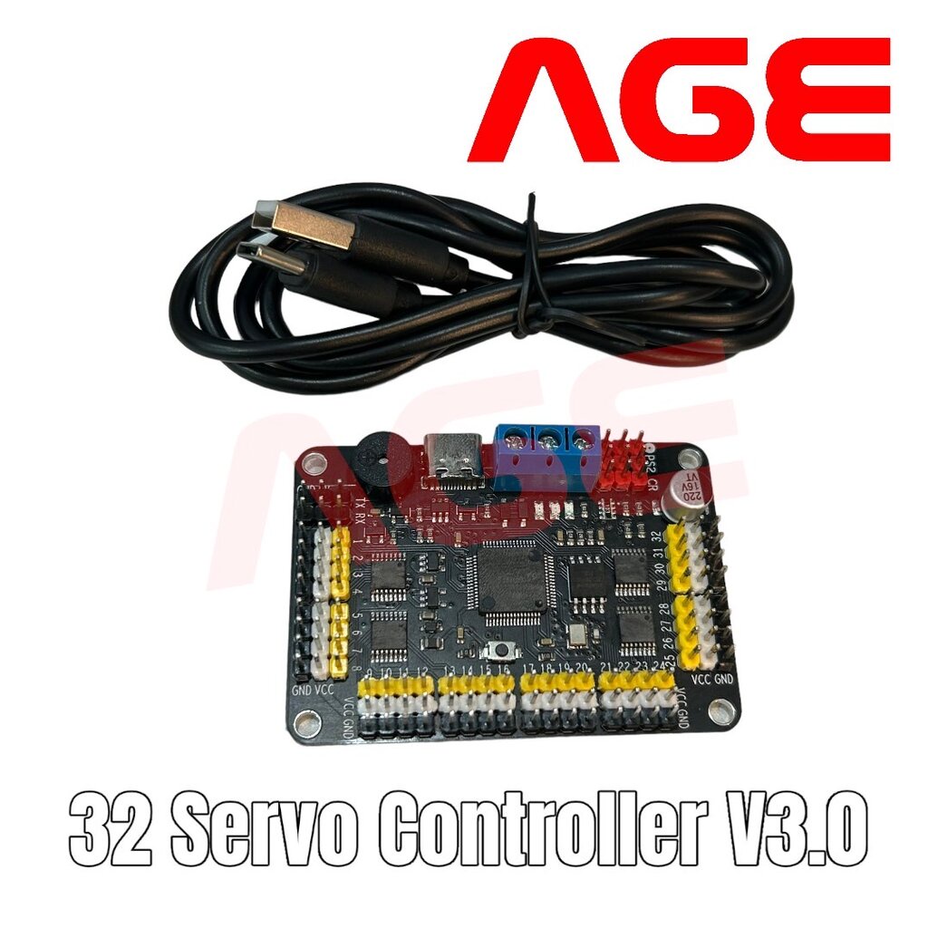 32 Channel Robot Servo Control Board V3.0 Servo Motor Controller PS-2 ...