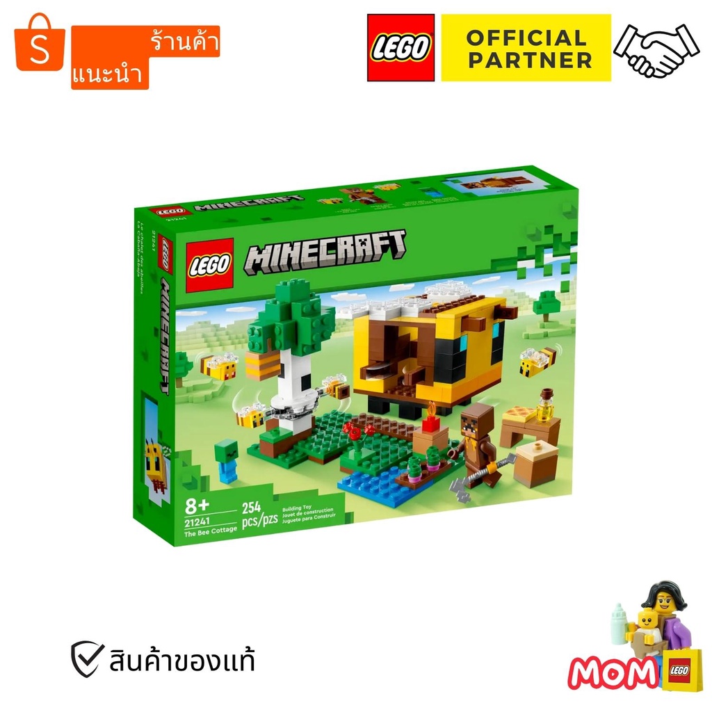 LEGO Minecraft 21241 The Bee Cottage Building Toy Set (Minecraft) by ...