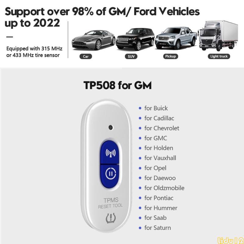 Lidu12 TP508 TPMS เครื่องมือรีเซ็ตแรงดันลมยางรถยนต์ | Shopee Thailand