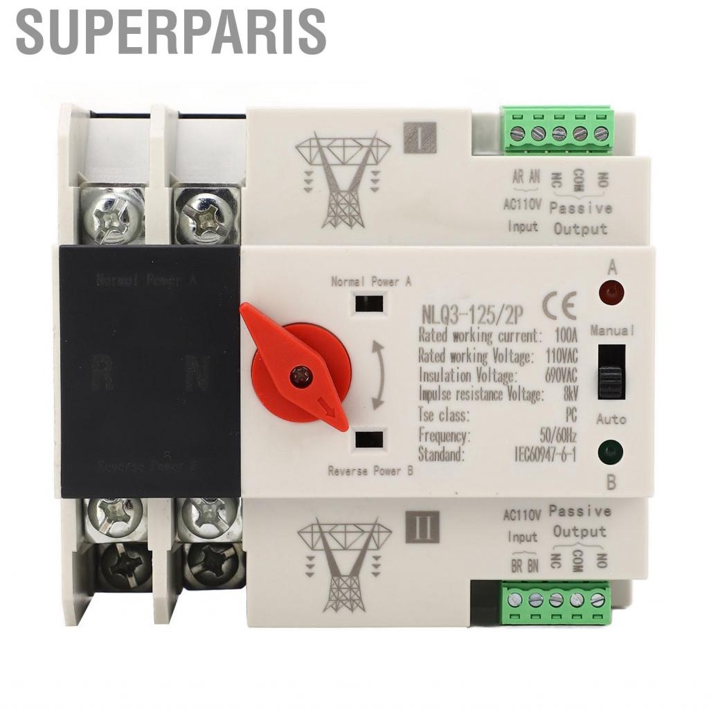 Superparis ATS Transfer Changeover Switch AC110V Stable ATS Automatic ...