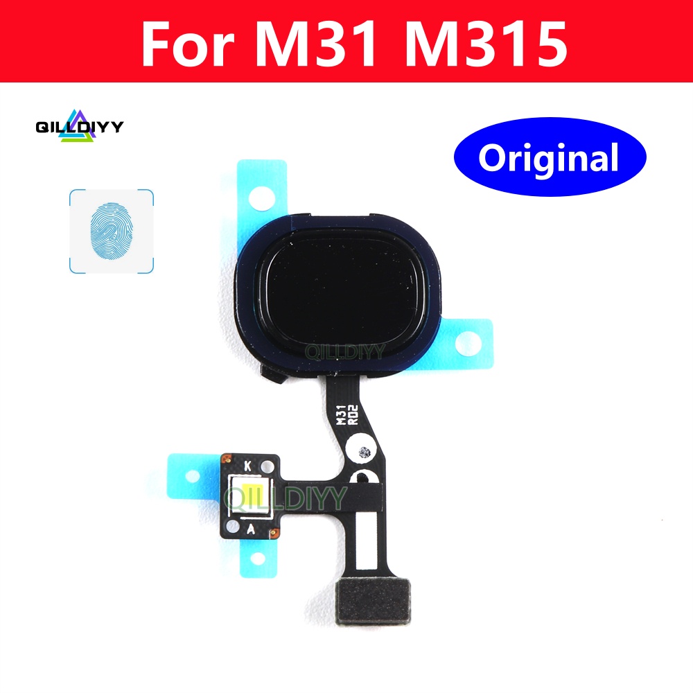 อะไหล่ปุ่มโฮมเซนเซอร์ลายนิ้วมือ แบบเปลี่ยน สําหรับ Samsung Galaxy M31 ...