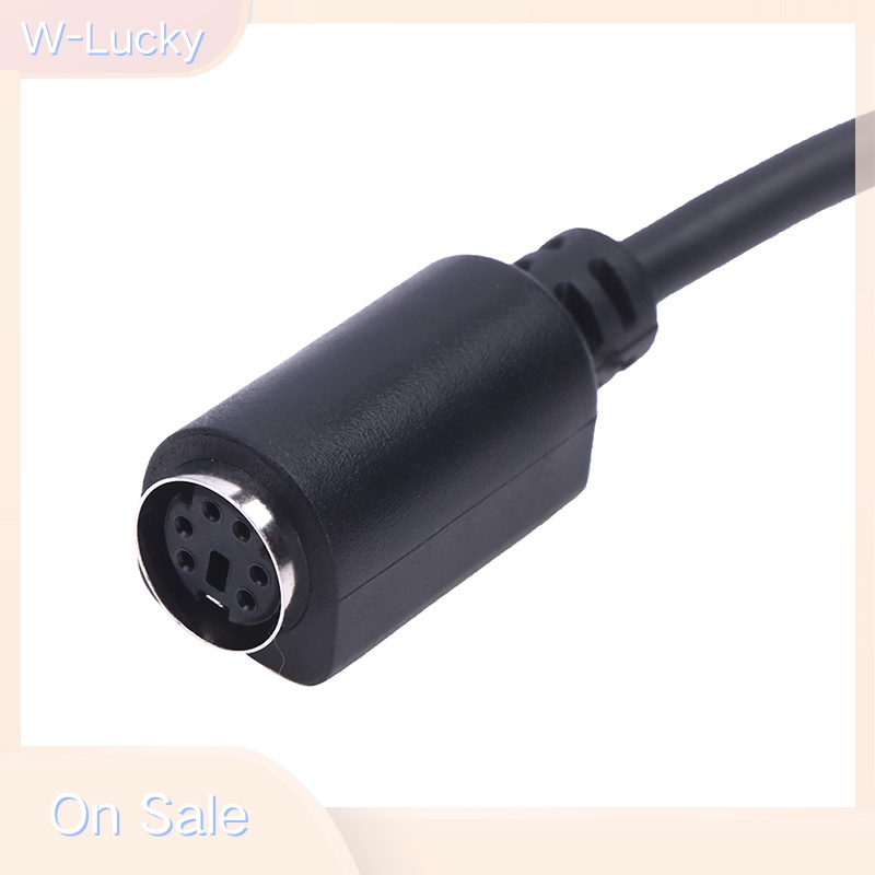 W-lucky MD 6-pin Female to DIN 5-pin Male สายเคเบิ้ล Ps2 คีย์บอร์ด และ ...