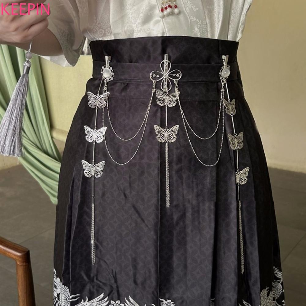 Keepin Belly โซ่เอว, Vintage Alloy Hanfu เอว,คลาสสิกที่ถอดออกได้สไตล์จี ...