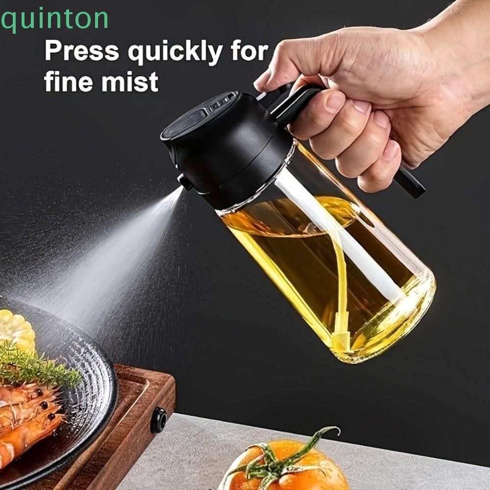 Quiton Oil Sprayer Dispenser, 2-in-1 แก้ว Olive Oil Storage ขวด, Dual ...