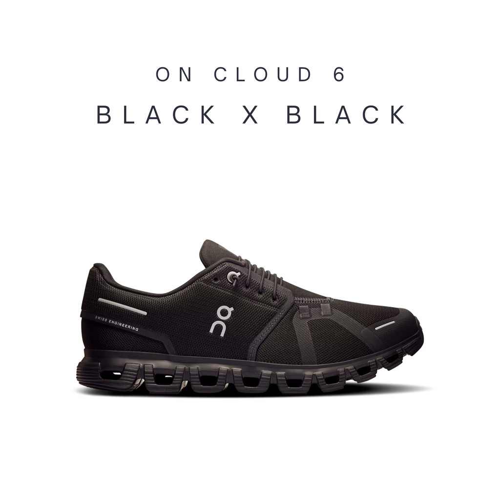 [พร้อมส่ง] On Running Cloud 6 Mens Black x Black 3MF10071043 | Shopee ...