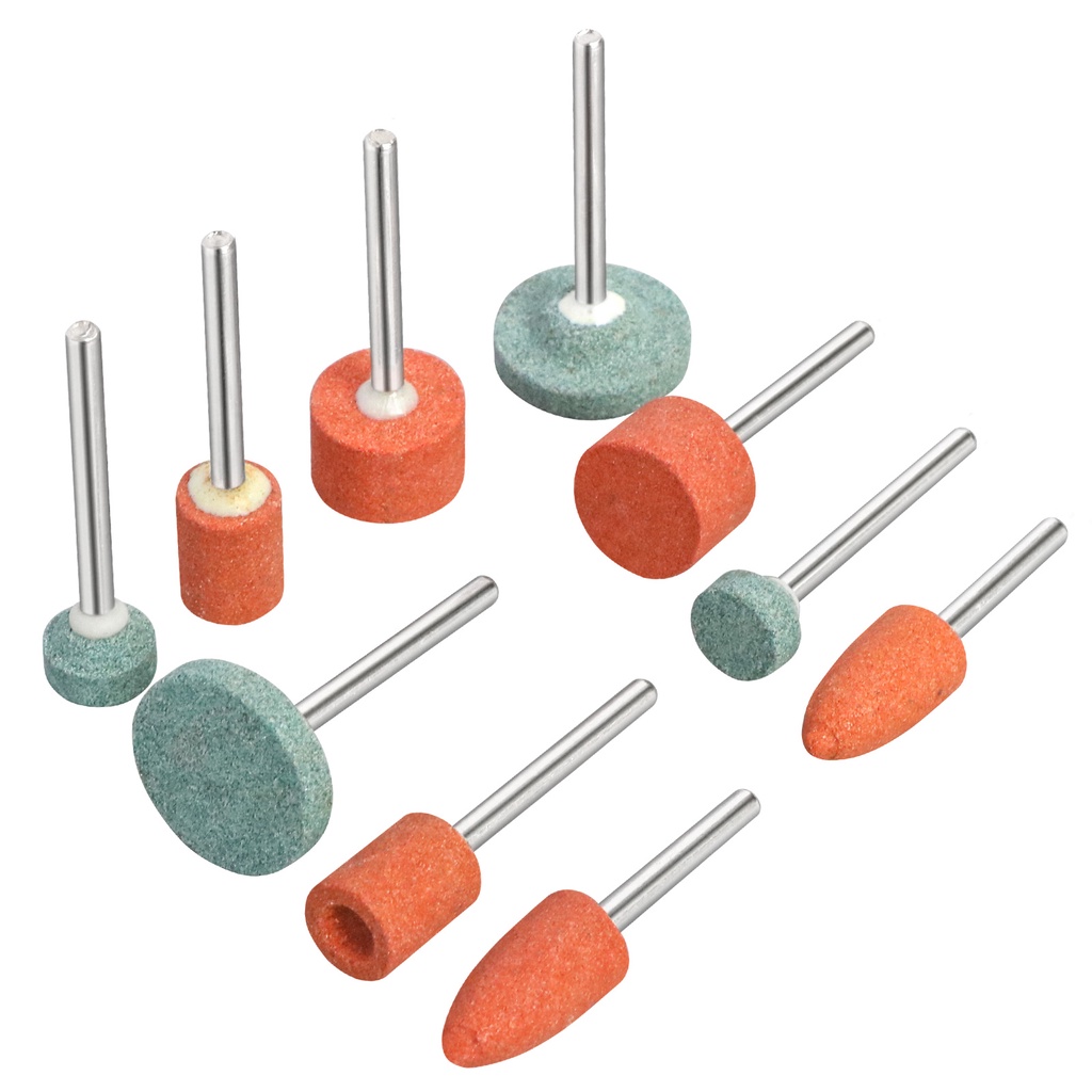 Abrasive Mounted Stone 10pcs 3mm Shank Grinding Head Stone Wheel For ...