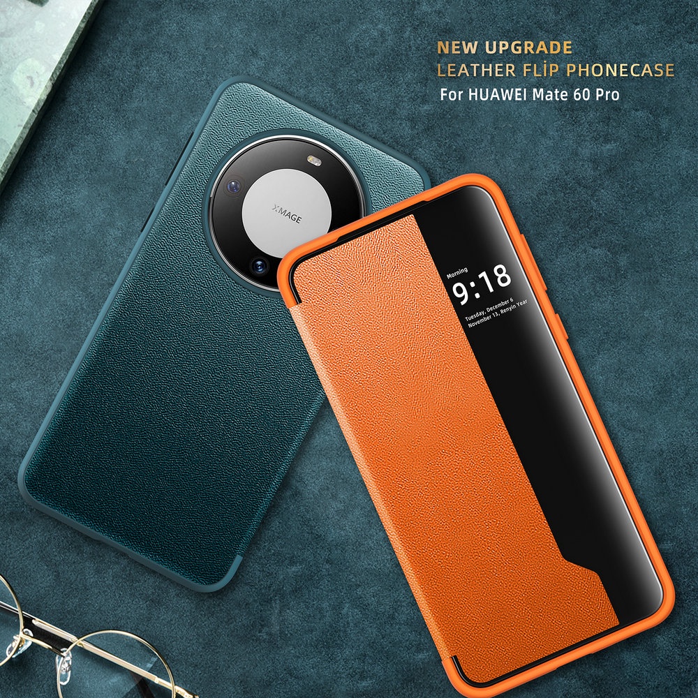 เคสโทรศัพท์มือถือหนัง ฝาพับ กันกระแทก พร้อมช่องใส่บัตร สําหรับ Huawei Mate 60 Pro Mate 50 Mate40 ...