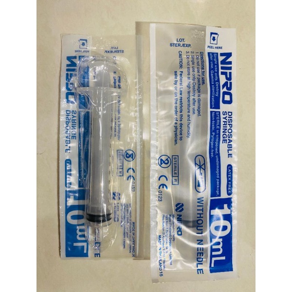 กระบอกฉีดยา syringe Nipro 10 ชิ้น | Shopee Thailand