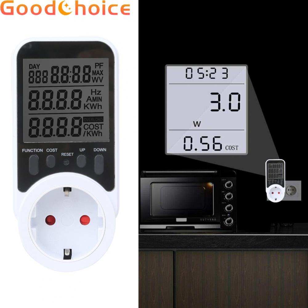 Energy Cost Meter 3680 W Current Meter For Socket LCD Wattmeter ...