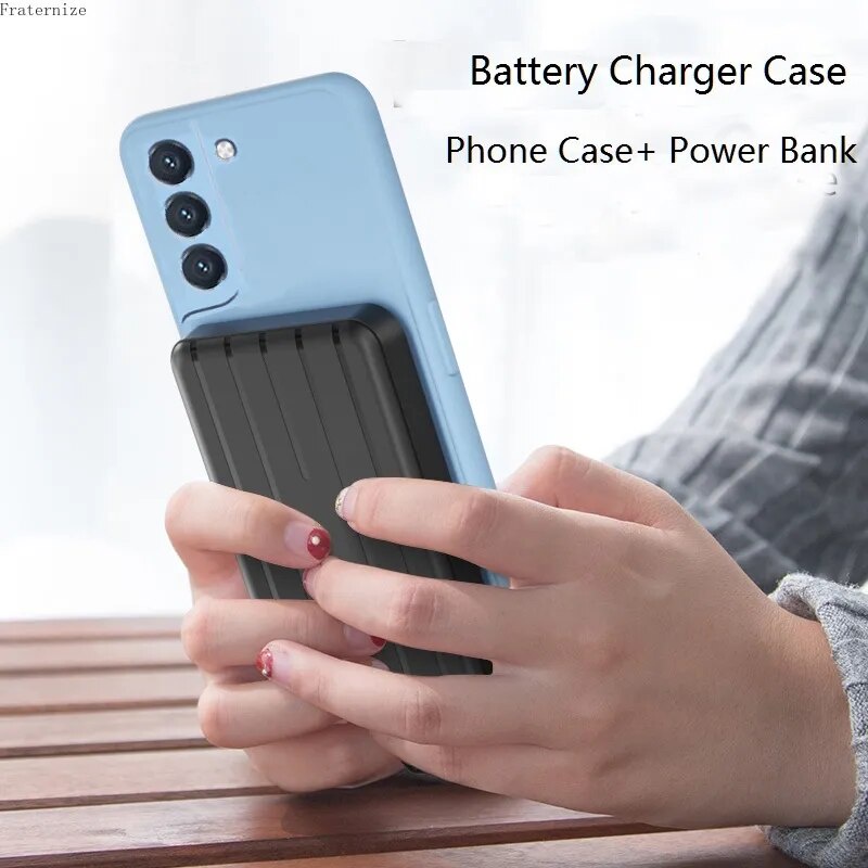 S21fe External Battery charger Case For Samsung Galaxy S21 FE Power ...