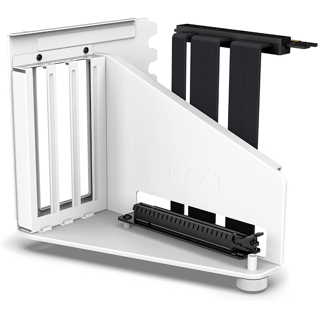 NZXT Vertical GPU Mouting Kit White GPU Holder & PCIe 4.0 Riser Cable ...
