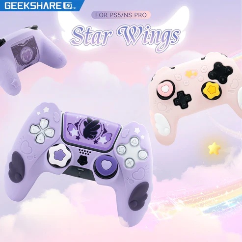 Geekshare อุปกรณ์ควบคุมธีม Star Wings สําหรับ PS5 NS Pro Controller ...
