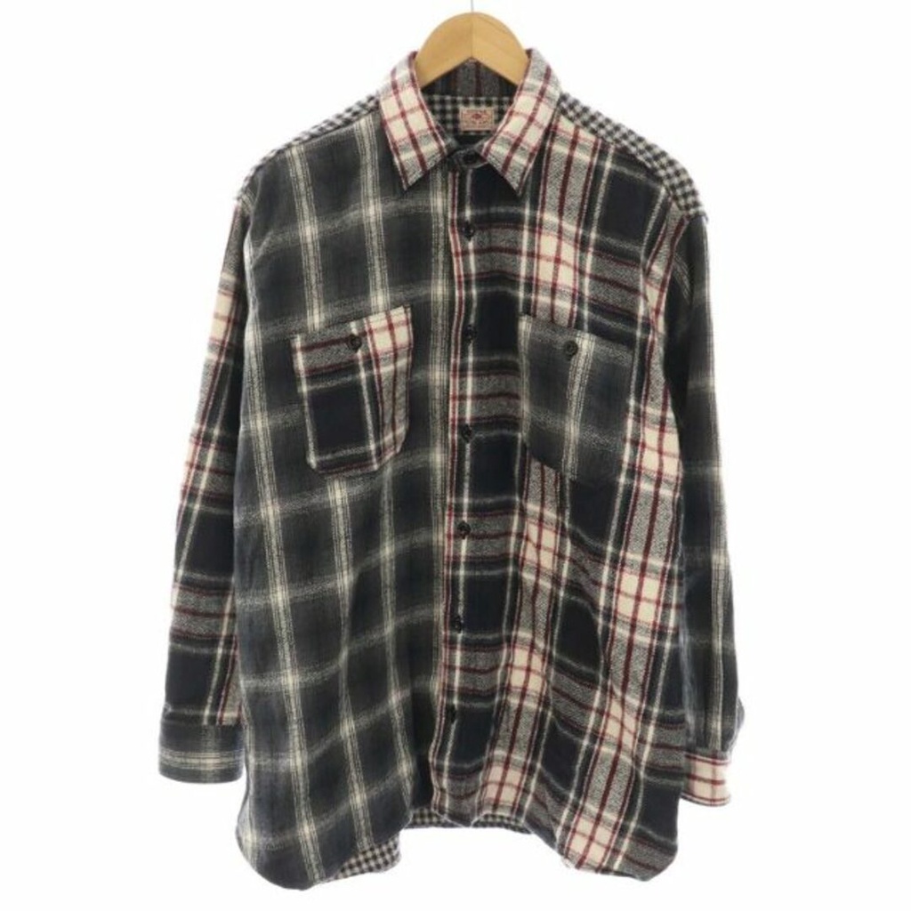 SUGAR CANE BEAMS bespoke flannel shirt check shirt long sleeve M Direct ...