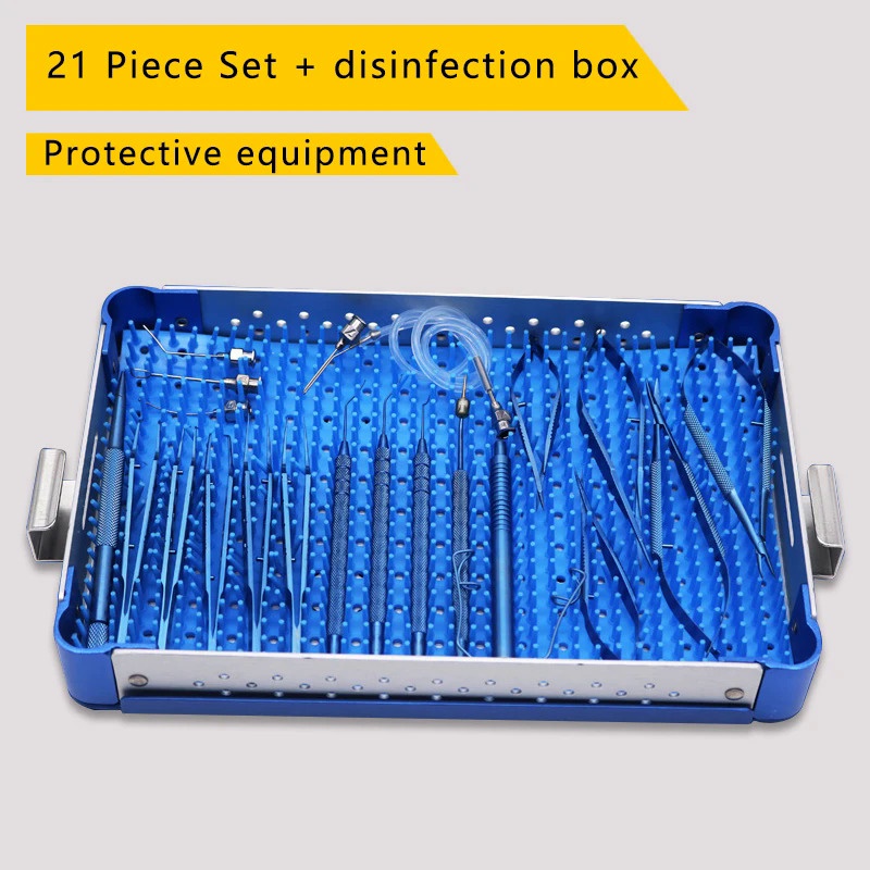 Ophthalmic Microsurgery trument Set 21 Sets Stainless Steels Titanium ...